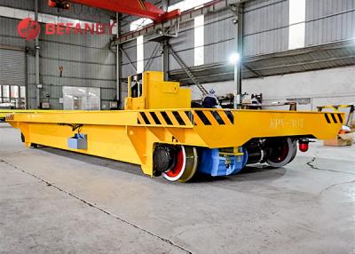 China 30 Ton Capacity Battery Transfer Cart with Cast Steel Wheels and Battery Operated Power for sale