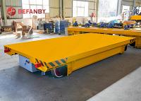 China Auto Precast Concrete Floor Industrial Trolley Cart , 1-500 Tons Turning Battery trackless Transfer Trolley for sale