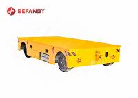 China 55T Heavy Capacity Trackless Transfer Cart with Rubber Wheel Design and Customized Car Size for Factory Use for sale