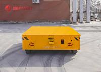 China 55T Heavy Capacity Trackless Transfer Cart with Rubber Wheel Design and Customized Car Size for Factory Use for sale