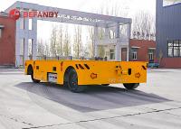 China 55T Heavy Capacity Trackless Transfer Cart with Rubber Wheel Design and Customized Car Size for Factory Use for sale