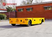 China 55T Heavy Capacity Trackless Transfer Cart with Rubber Wheel Design and Customized Car Size for Factory Use for sale