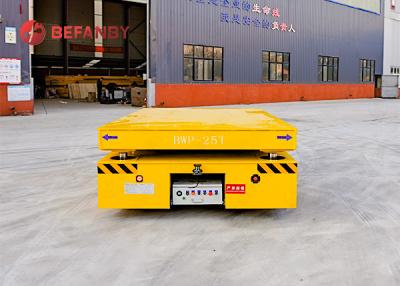 China Heavy Duty 35T Battery Powered Trackless Transfer Cart With Hydraulic Lift Function for sale