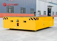 China 15T Load Capacity Trackless Transfer Cart with PU Wheels and Remote Control for Industrial Use for sale