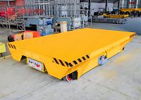 China Heavy Load 20 Ton Rail Transfer Cart With Customized Cast Reel Wheel for sale