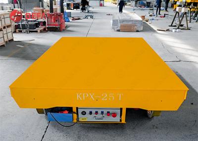China 25 Ton Battery Powered Rail Transfer Cart with Cast Steel Wheels for Heavy Load Handling for sale