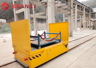 China Customized 0.4t Rail Electrical Transfer Trolley With Protective Frame for sale