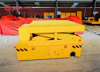 China Steerable Lift Trackless Transfer Trolley With Smart Control for sale