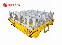 China Capacity 8T Mobile Reel Rail Transfer Cart With Support Frame for sale