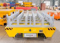 China Capacity 8T Mobile Reel Rail Transfer Cart With Support Frame for sale