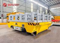 China Capacity 8T Mobile Reel Rail Transfer Cart With Support Frame for sale