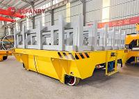 China Capacity 8T Mobile Reel Rail Transfer Cart With Support Frame for sale
