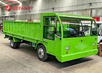 China Customized Tackless Material Transport Trolley With Steering Wheel for sale
