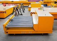 China Environmental Rail Transfer Cart With Roller Conveyor for sale