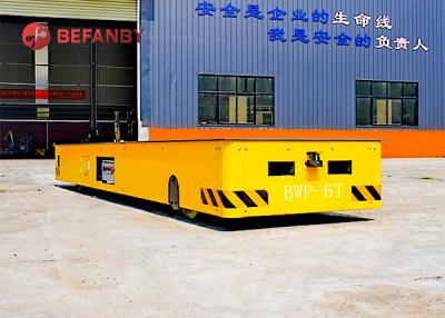 China 6 Ton Steerable Trackless Transfer Cart For Material Handling for sale