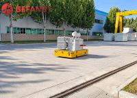 China 30 Ton Steerable Flexible Trackless Transfer Cart with Customized Load Capacity and High Strength Steel for sale