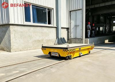 China Long Distance Electrical Rail Transfer Cart Variable Speed Q235 Material for sale