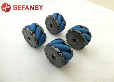 China Industrial Mecanum Wheel 203mm 500kg Load PU Roller for AGV Robot for sale