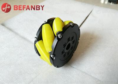 China 6 Inch 150mm 600kg Load PU Mecanum Wheel for AGV Omnidirectional Applications for sale