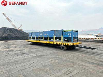 China 18T Coil Transportation Rail Transfer Cart With Winch Towing for sale
