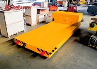 China Customized Table Size Electrical Rail Transport Cart With Remote Control for sale