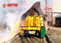 China 50t Stainless Plant Handling Auto Dumping Platform Trailer On Steel Rails for sale