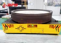 China Dead Man Stop Heavy Duty Material Handling Carts , Trackless Rail Transfer Car for sale