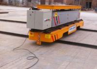China Gearmotor Driven Hydraulic Lifting Transfer Cart With Dumping Platform for sale
