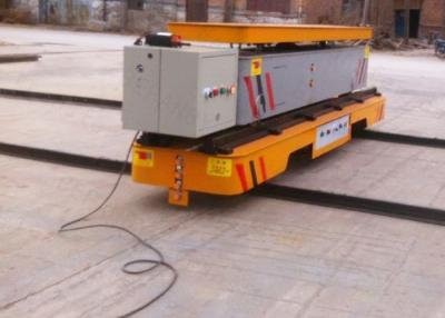 China Gearmotor Driven Hydraulic Lifting Transfer Cart With Dumping Platform for sale