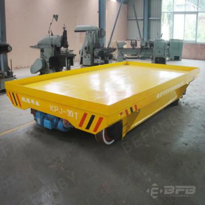 China Shipyard 10T Motorized Transfer Trolley With Cable Reel 4000 * 2200 * 600mm Size for sale
