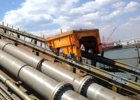 China Large Ship Machine Parts Motorized Transfer Trolley On Rails 15T Rated Load for sale