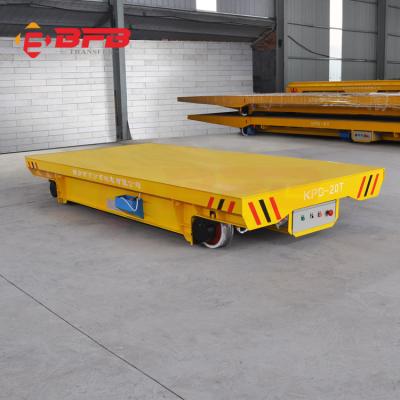 China Aluminum factory bay to bay handling electric flat rail transport trailer for sale