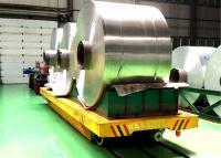 China 30T Automatic Coil Transfer Trolley , Paper Roller Material Transfer Carts for sale