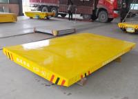 China Short Distance Motorised Trolleys Carts , Large Table Battery Powered Cart Dragged Cable Power Railroad Cart for sale