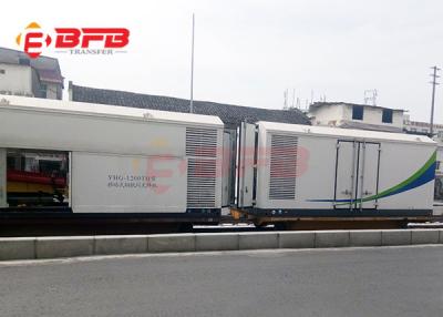 China Electric Wagon Transporter Battery Powered Rail Flat Trailer For Railways Assembly Line for sale