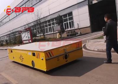 China Self - Loading Trackless Transfer Cart Trolley 100MT On Concrete Floor for sale