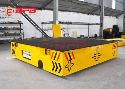 China Flat Rail Guided Warehouse Battery Transfer Cart for sale