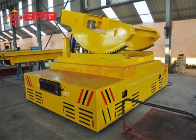 China Battery 30 Ton Hot Molten Tilt Table Ladle Transfer Cart for sale