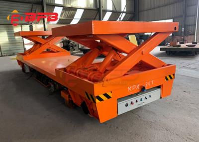 China OEM Dc Motor 50T Hydraulic Lifting Transfer Cart Steerable for sale