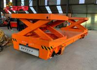 China Electrical Heavy Duty Hydraulic Rail Transfer Flatbed Cart for sale