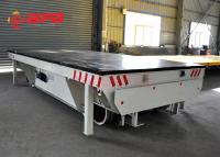 China 45 Tons Battery Transfer Cart Steerable Steel Shop Floor Rail Trolley For Factory for sale