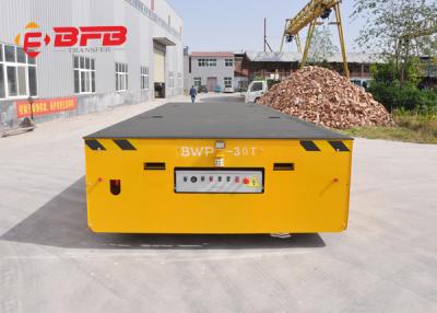 China 20T Warehoue Trolley Platform Trackless Transfer Cart On Cement Floor for sale