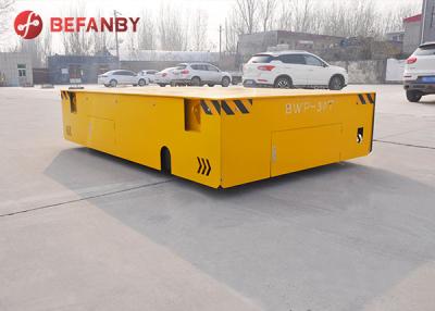 China Low Table 40t Trackless Transfer Cart Heavy Duty Motorized Trolley for sale