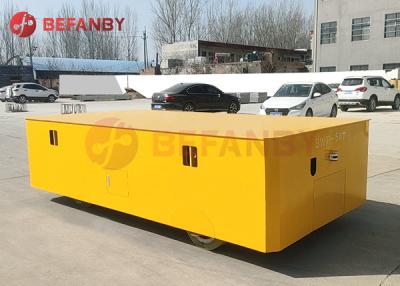China Production Line Heavy Duty Trackless Transfer Cart On Cement Floor for sale
