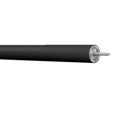 China Bopp Line Carbon Fiber Contact Roller with T800 Material Black Color and Dynamic Balancing G2.5 for Winding for sale