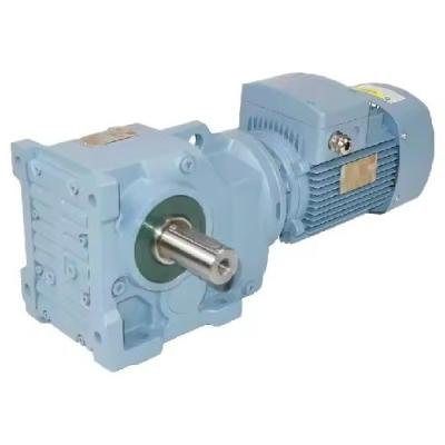 China K127 Helical Bevel Reducer with HT250 High-Strength Cast Iron and 20CrMo Alloy Steel for K37-K187 Model Range for sale