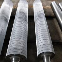 China Single Facer Corrugator Roll with Peripheral Heating HRC58 Hardness 48CrMo Alloy Steel and Micro Hardness HV900-1250 for sale
