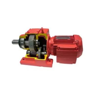 China RF87 Helical Geared Motor Reducer with 0.55 kW to 22 kW Input Power and 5.36 to 246.54 Gear Ratio for Wide Range of Gear Reduction for sale