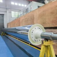 China 100UM Chrome Coating Cooling Roller with High Heating Exchange Rate and Q345 Material for BOPET Applications for sale