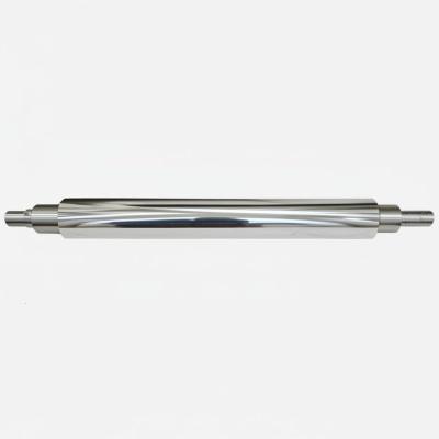 China Chrome Plated Mirror Heating Roller with HRC58-62 Hardness and Ra0.01mic Roughness for Laser Film Embossing for sale